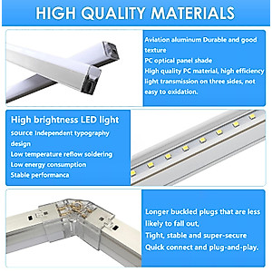 SENKOYU Hexagonal Led Garage Light, 17 Cellular System Led Shop Light for Garage/Workshop/Salon/Auto Detail Shop/Barber Shop LED Light 6500K, 36890LM, 552W, IP54 2 Years Warranty, AC 100-240V