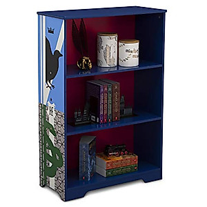 Delta Children Deluxe 3-Shelf Bookcase - Ideal for Books, Decor, Homeschooling & More - Greenguard Gold Certified, Harry Potter