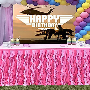 EMDSPR Military Fighter Backdrop for Birthday, 7x5ft Vinyl, Aircraft Force Retro Airplane Photography Background for Pilot Portrait Photo Booth BJZYPR52