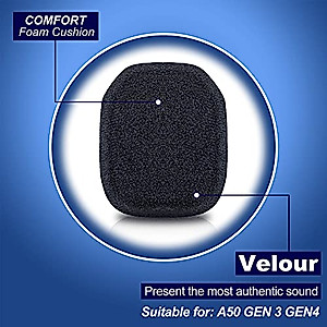 Replacement Ear Cushions for A50 GEN 3 GEN 4 Headset, A50 Mod Kit / A50 Accessories - Doesn't Include Piece to Attach to Headset