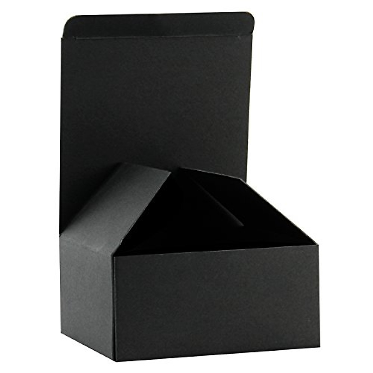 RUSPEPA Recycled Cardboard Gift Boxes - 5"X 5"X 3" - Small Gift Box with Lids for Craft, Cupcake and Cookies - 30 Pack - Black