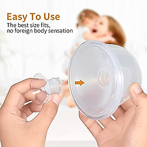 TOVVILD 4Pcs Flange Inserts 13mm 15mm - Breast Pump Parts Compatible with Medela,Spectra 24mm Shields/Flanges, Momcozy Wearable Cups, Reduce 24mm Tunnel Down to Correct Size
