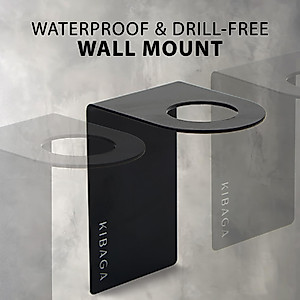 Stylish Shampoo and Conditioner Dispenser Set of 3 for Wall Mount - Modern Drill Free 21oz Shower Soap Bottles with Labels - Easy Refill Body Wash Dispensers for an Instant Bathroom Decor Upgrade