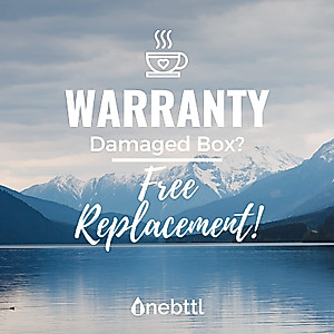 Onebttl Lake Themed Tumbler, 20oz Insulated, Rose Gold