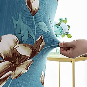 Modern Dining Chair Covers Restaurant Room Banquet Beach Universal Elasticity Jacquard Geometry Print Chair Cover A12 6pcs