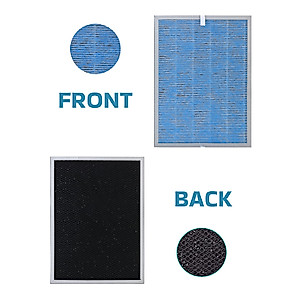 MSA3 True HEPA Filter Replacement Compatible with Membrane Solutions MSA3 and MSA3S Air Purifier 4-in-1 H13 (2 Pack)