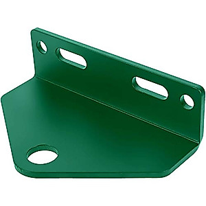 Universal Zero Turn Lawn Mower Trailer Hitch 5 Inch Heavy Duty Steel - Including Installation Hardware (Green)