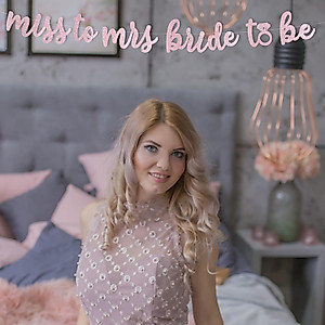 Bride to Be Banner, Pre-Strung Glitter Bride to Be Sign Bridal Shower Bunting Bachelor Party Garland Bride to Be Decorations for Engagement Wedding Party Supplies