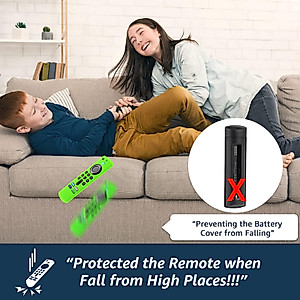 Climberer Firestick Remote Cover, 3-Pack Compatible with fire TV Stick 4K, Easy to Find, Comprehensive Protection, Ergonomic Design, Soft Silicone, Fluorescent Green/Yellow/Pink