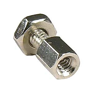 Cable Central LLC (20 Pack) D-Sub Hex Head Screw with Nut 4-40UNC, 100pcs/Bag