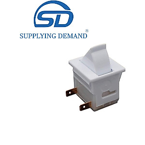 Supplying Demand 216822900 216998000 Refrigerator Freezer Door Light Switch Replacement White