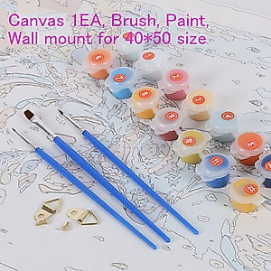 Crafts Paintworks Paint by Number Kit, Lotus and Dragonfly