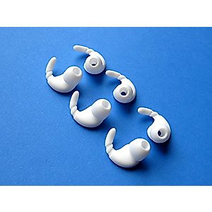 6pcs (W-NSTB) Left and Right Side Stabilizers Wing Fins Adapters Eartips Compatible with Sennheiser (M2 IE) Momentum I and G, HD1, HD1 Free and IE, CX, CXC, CXL, OCX, MM Series in Ear Earphones