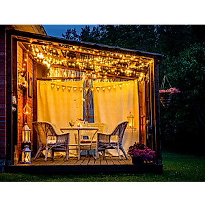 612 Vermont 100 Clear Christmas Lights on White Wire, UL Approved for Indoor/Outdoor Use, 18 Foot of Lighted Length, 20 Foot of Total Length