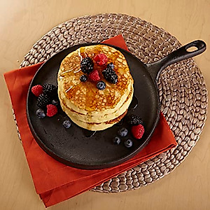 IMUSA 9.5" Pre-Seasoned Cast Iron Round Pan Pizza Comal