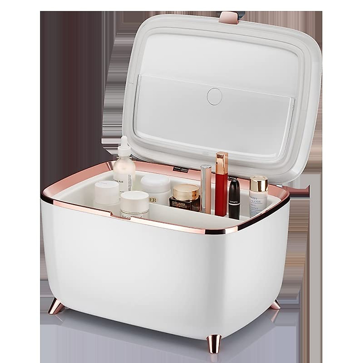 REKIRO Mini Fridge Portable Thermoelectric 9 Liter Cooler and Warmer for Skincare, Eco Friendly Beauty Fridge for Foods,Medications, Cosmetics, Breast Milk, Medications Home and Travel