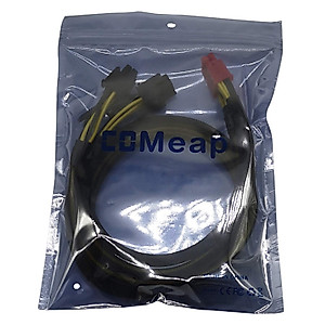 COMeap PCIe Cable for Antec PSUs, CPU 8 Pin Male to Dual PCIe 8 Pin (6+2) Male GPU Power Adapter Sleeved 25-inch(63cm)