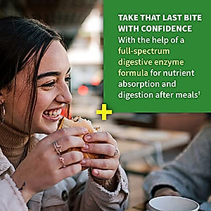 Garden of Life Dr Formulated Digestive Enzymes with Papain, Bromelain, Lipase for Digestion & Nutrient Absorption – Organic Digest+ - Vegan, Gluten-Free, Non-GMO, Tropical Fruit Flavor, 90 Chewables