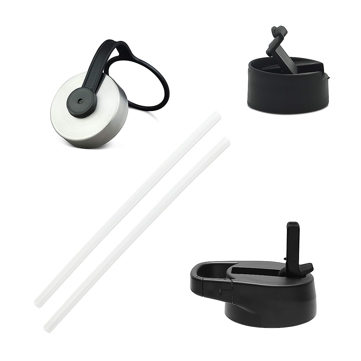 IRON °FLASK Iron Flask Wide Mouth Paracord Summer Bundle, Leak Proof, Durable, Insulated, Stainless Steel, Secure, Strong - 32oz Day & Night