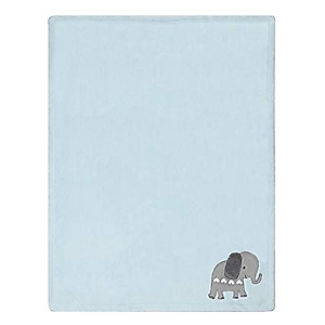 Bedtime Originals Jungle Fun Baby Blanket, Blue