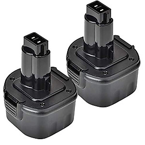 VANON [Upgrade to 4800mAh DW9062 Ni-MH Replace for Dewalt 9.6V Battery DW9061 DW926 DC750KA DW955K DW955 DW926K-2 DW926K DW902 DW050 DE9062 DE9061 DE9036 DW955K-2 DW050K(2Pack, Black)