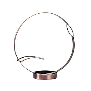 ZYZMH Round Holder Countertop Stand Retro Tabletop Display for Single Bottle Bar Rustproof Barware Living Room Wine Rack Organizer (Size : Bronze)