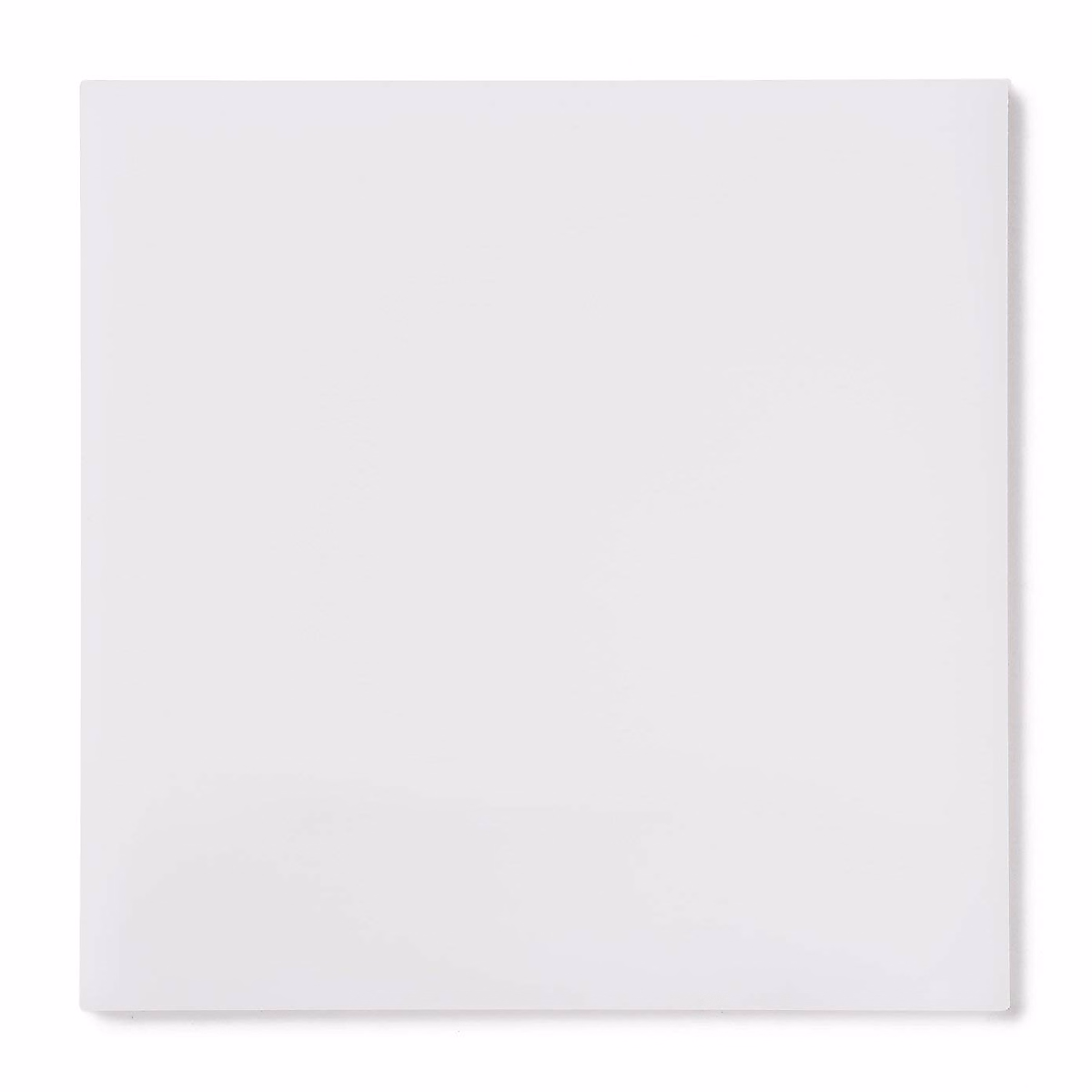 Rock Hard Plastics - 12" x 12" White Acrylic Sheet Lucite Plexiglass - (Actual Size 11.875" x 11.875" - .118" (1/8")