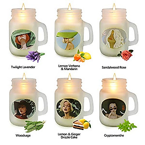 Scented Candles Gifts for Women, 6 Pack Candles for Home Scented, Soy Wax Candles with Essential Oil for Relaxation Aromatherapy Candle Gifts for Valentine's Day, Mothers Day, Christmas，Birthday