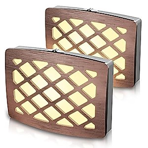 Vintage LED Night Light [2 Pack], 120LM, Dimmable Night Light, Night Lights Plug Into Wall, Dusk-To-Dawn Sensor, Adjustable Brightness for Home Decor, Bedroom, Bathroom, Hallway, Warm White 3000K