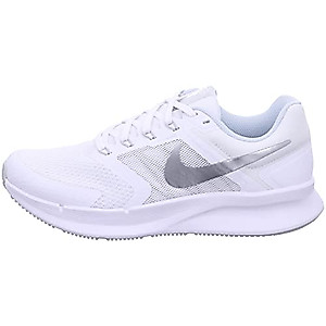 Nike Women's Low-Top Sneakers, White Metallic Silver Pure Platinum, 9.5