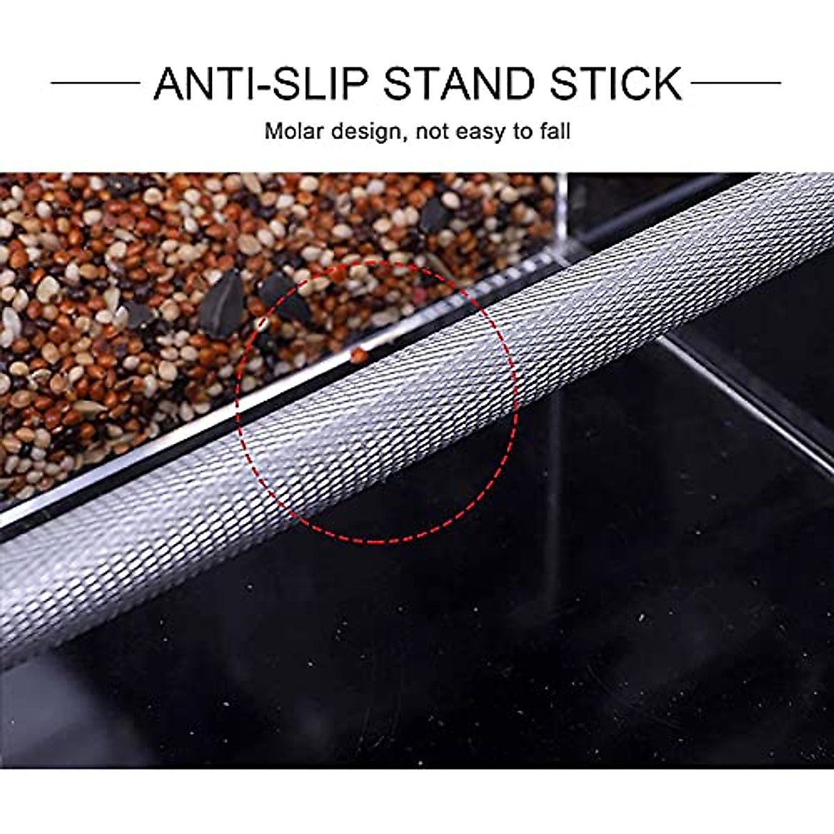 Bird Feeder Seed Catcher Tray Hanging Cup Food Dish for Cage for Small Birds Lovebirds Cockatiels Canaries Sun Conures, Second Generation Bird Feeder