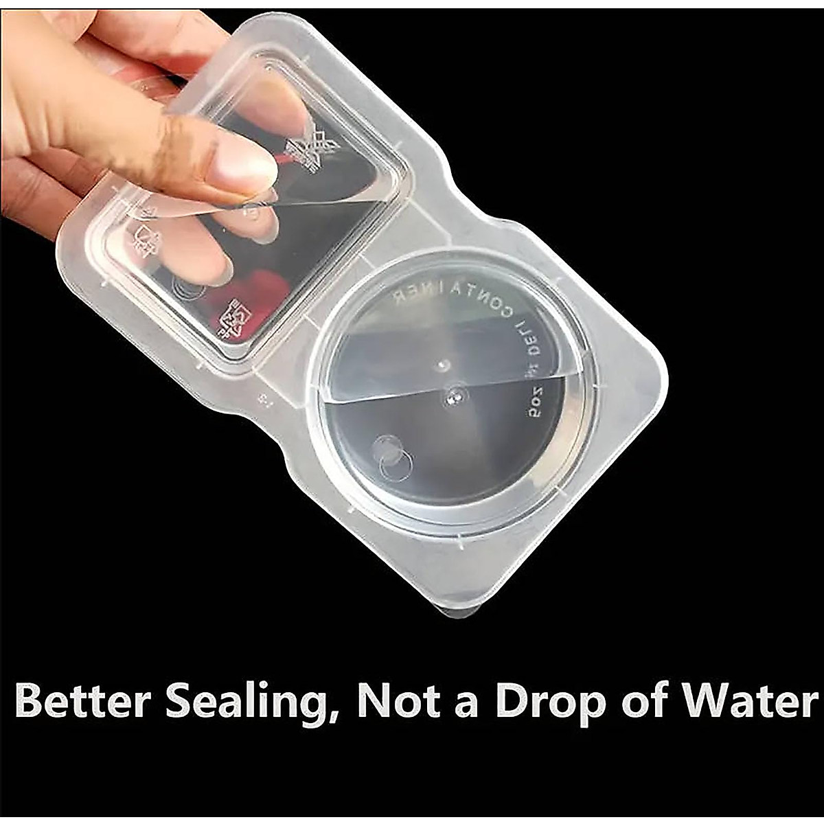 puyode Reusable Snack Packs, Reusable Snack Packs 2 Compartments, Snack Packs Containers Reusable, Snack Packs Reusable Containers, Reusable Snack Pack, For Condiment, Dip, Sauce, Snacks (10)