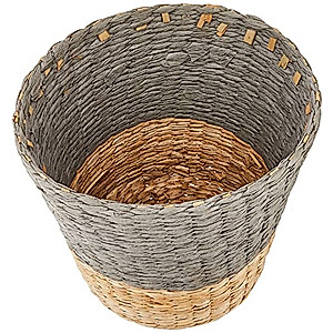 Household Essentials ML-6620 Cattail and Paper Waste Basket, Two, 2 Tone
