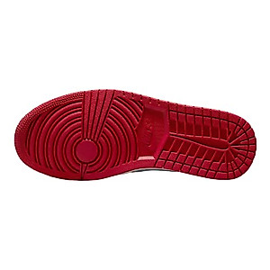 Nike Women's Air Jordan 1 Low UNC Basketball Shoe, White/Gym Red-black-sail, 8