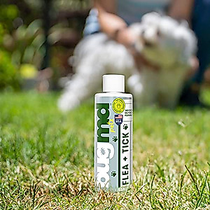 BugMD Flea and Tick Concentrate (3.7 oz)- Essential Oil-Powered Formula, Controls Fleas, Ticks, Mites in Dogs, Cats, and Other Furred Animals, Spray on Pet Beds, Kennels