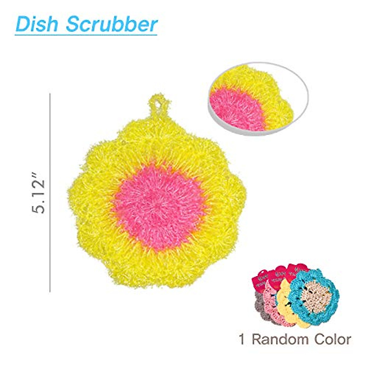 Stainless Steel Bowls 4 Pack & Dish Scrubber Set, Double-walled Insulated Metal Bowls for Cereal, Soup, Ice Cream, Rice, Noodles, Salad, Snacks