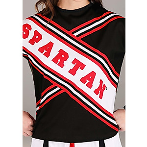 Fun Costumes Women's Saturday Night Live Spartan Cheerleader Costume, SNL Cheer Cosplay Outfit, Uniform, S Black