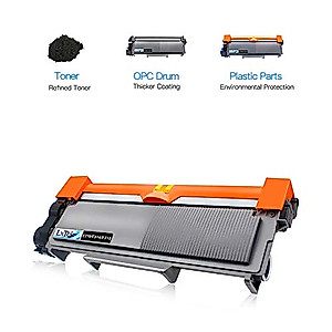 LxTek Compatible Toner Cartridge Replacement for Dell E310dw P7RMX PVTHG 593-BBKD E310 E514 E515 to use with Wireless Monochrome E310dw E515dw E514dw E515dn Printer(2 Black, High Yield 2600 Pages)