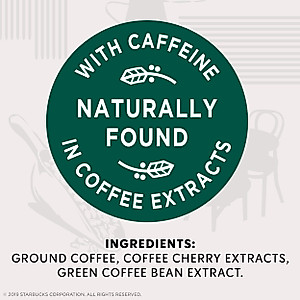 Starbucks Medium Roast K-Cup Coffee Pods with 2X Caffeine, for Keurig Brewers, 4 boxes (48 pods total)