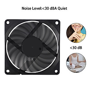 2Pcs DC 24V 8010 Fan Dual Ball Bearings 80mm 10mm Fan 3D Printer 80x80x10 Brushless Cooling Fan for Makerbot for 3D Printer PC CPU Computer Case Fan Cooler and Other Small Heat Dissipation Equipment