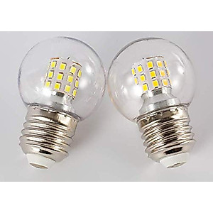 A15 LED Bulb G45 7W Mini Globe LED Bulb LED Candelabra Bulb for Ceiling Fan Decorative Lights, E26/E27 Medium Base,7W(60W Equivalent),AC85-265V,Not Dimmable,Warm White 3000K,6 Pack