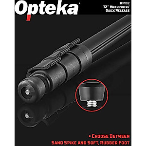 Opteka 72-Inch Photo Video Monopod with Quick Release for Digital SLR Cameras and Camcorders