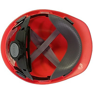 MSA V Cap Style Hard Hats w/FasTrac III Suspensions and Handy Tote Bag - Hi Viz Orange