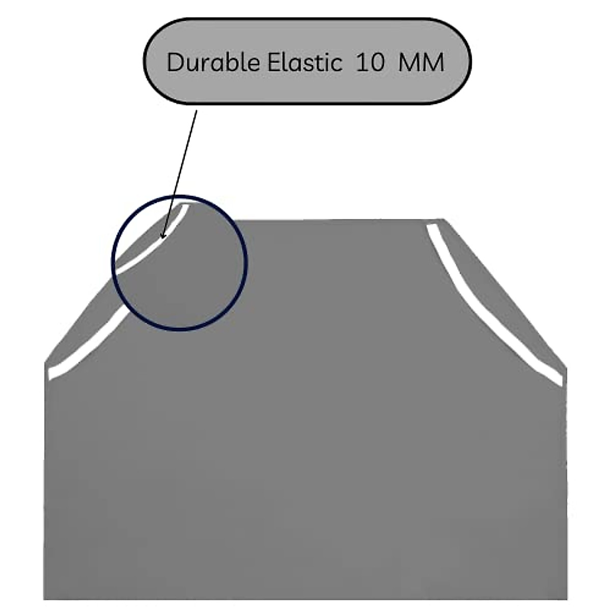 Clovefry Toddler and Preschool Cot Sheets - Daycare/Pre-School Cot Sheet - Corner Elastic Loops - Cot Bed Fitted Sheet - Poly Cotton Surface Set of 6 (22" W X 52" L) - Dark Grey