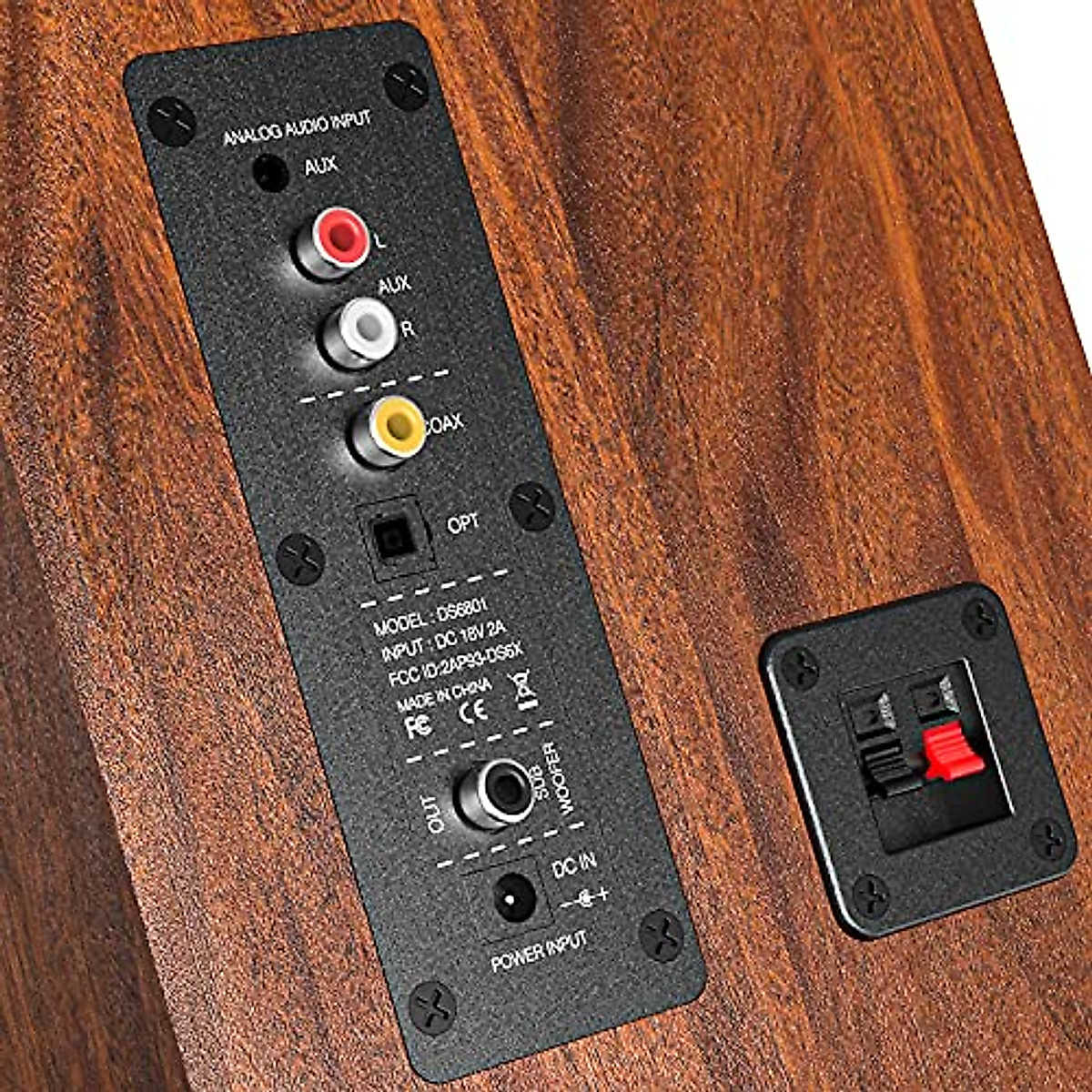 Saiyin Bluetooth Bookshelf Speakers, Powered Speakers with 5 Inch Woofer, Active Bookshelf Speakers 40W X 2, Optical/RCA inputs/Subwoofer Line Out for Turntable, TVs，Computer PC Monitor Speakers