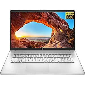 2022 Newest HP 17 Laptop, 17.3" FHD IPS Display, Intel Core i5-1135G7 Quad-Core Processor, Intel Graphics, 32GB RAM, 1TB PCIe SSD, HDMI, Windows 11 + Microfiber Cloth