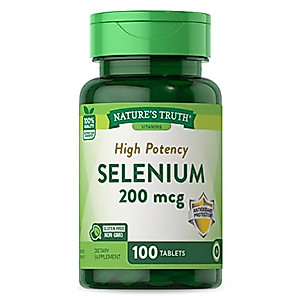 Nature's Truth Selenium 200 mcg Supplements, 100 Count