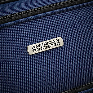 American Tourister Fieldbrook XLT Softside Upright Luggage, Navy, 4-Piece Set (BB/DF/21/25)