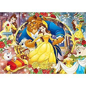 Beauty and The Beast Backdrop,7x5 FT Princess Belle Banner Princess Belle Background Beauty and The Beast Theme Birthday Party Backdrop Supplies & Decor for Girls