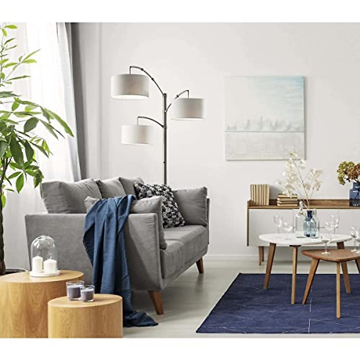 Adesso 4159-22 Cabo 82 inch 100.00 watt Brushed Steel Arc Floor Lamp Portable Light